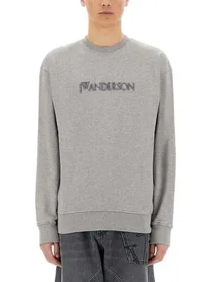 JW Anderson Sweatshirt With Logo - Gray