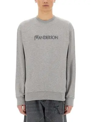 JW Anderson Sweatshirt With Logo - Gray