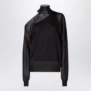 Fendi Silk Organza Jumper - Black