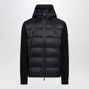 Moncler Padded Hooded Cardigan - Black