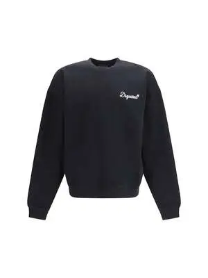 Dsquared2 Logo Cotton Sweatshirt - Black