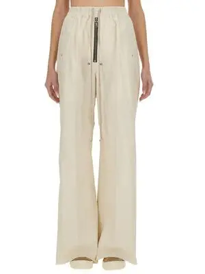 Rick Owens Wide Leg Pants - Cream