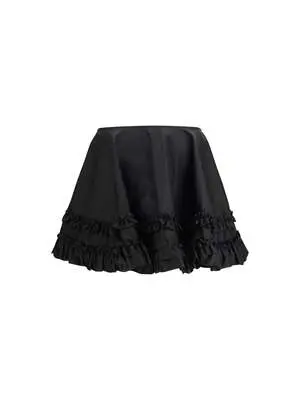 GANNI Duchesse Nylon Mini Frill Skirt