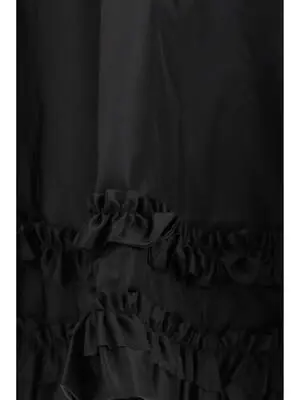 GANNI Duchesse Nylon Mini Frill Skirt