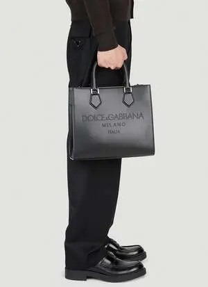 Dolce & Gabbana Debossed Logo Tote Bag