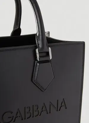 Dolce & Gabbana Debossed Logo Tote Bag