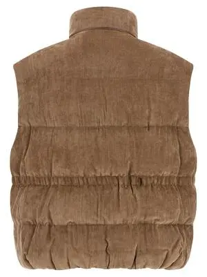 Brunello Cucinelli Corduroy Waistcoat - Cream