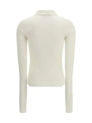 RIER Long-sleeve Silk Polo