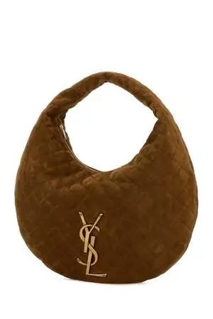 Saint Laurent Suede Icare Shoulder Bag - Brown