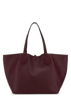 Gucci Burgundy Leather Reversible Shopping Bag - Red