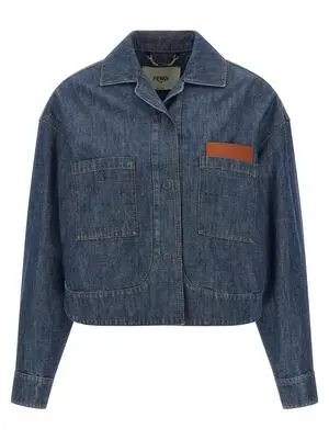 Fendi Chambray Denim Jacket - Blue