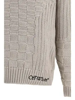 Off-White Cotton Sweater - Cream