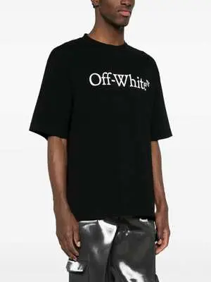 Off-White Big Bookish Skate Cotton T-shirt - Black