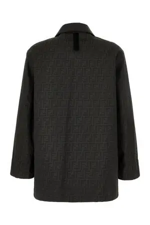 Fendi Monogram Jacquard Field Jacket - Multicolor