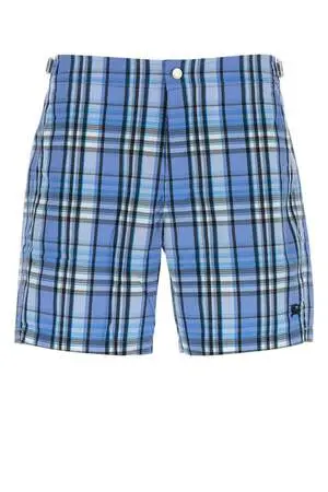 Burberry Embroidered Polyester Blend Swimming Shorts - Multicolor