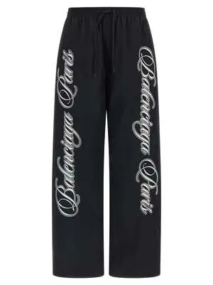 Balenciaga Cursive' Reversible Pants - Multicolor