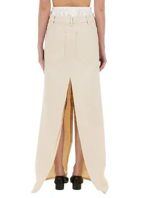MAISON MARGIELA Cotton Skirt - Cream