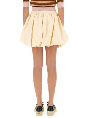 Marni Cotton Balloon Skirt - Cream