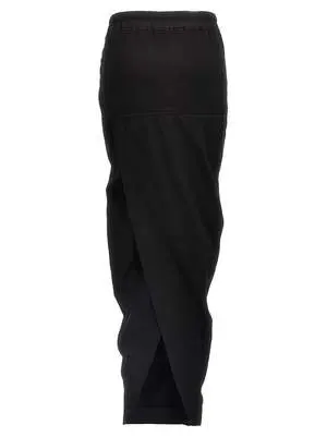 Rick Owens Cotton Maxi Skirt - Black