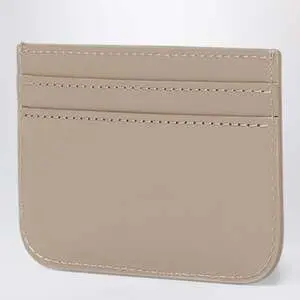 Fendi Taupe Leather Ff Card Case
