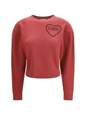 Chloé Cropped Pullover - Pink