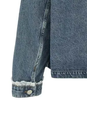 GANNI Denim And Lace Jacket