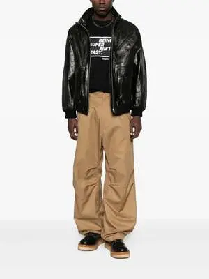 Dsquared2 Utility Wide Leg Cotton Pants - Multicolor