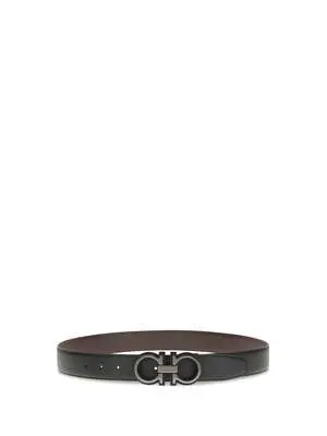 FERRAGAMO Reversible And Adjustable Gancini Belt