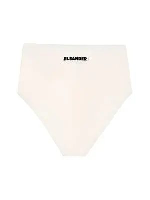 JIL SANDER Bikini Briefs With Logo - Cream