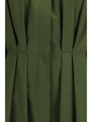 Givenchy Cotton Poplin Shirt Dress - Green