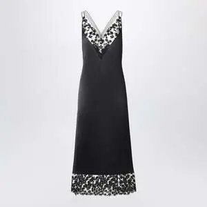 Fendi Silk And Lace Dress - Black