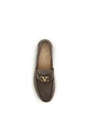 Valentino Garavani Vlogo Signature Loafers - Brown