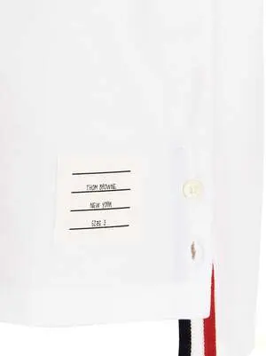 Thom Browne Logo Band Jersey T-shirt - White