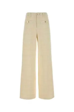 Gucci Cream Tweed Pant - Yellow