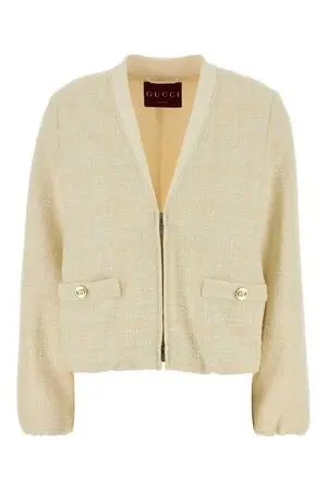 Gucci Ivory Tweed Jacket - White