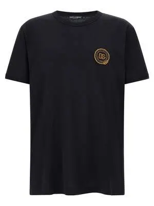 Dolce & Gabbana Logo Patch T-shirt - Blue