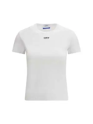 Off-White Off Stamp Rib Basic T-shirt - White