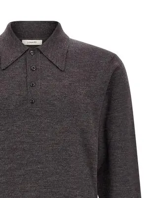 LEMAIRE Mouliné Wool Polo Shirt