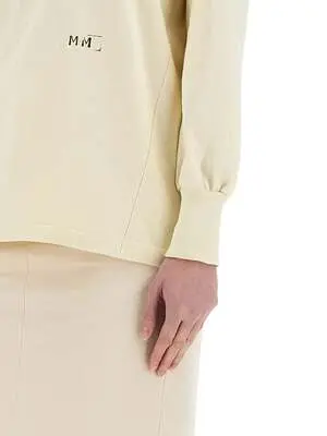 MAISON MARGIELA Printed Polo Shirt - Cream