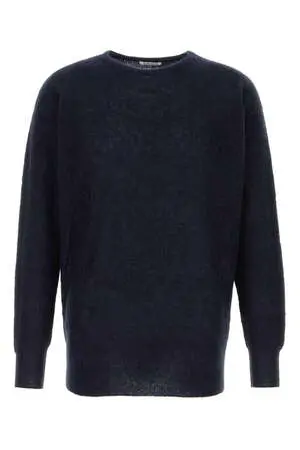Auralee Midnight Alpaca Blend Sweater - Blue