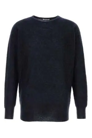 Auralee Midnight Alpaca Blend Sweater - Blue