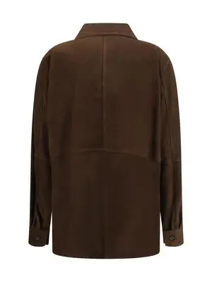 TOTEME Suede Shirt Jacket - Brown