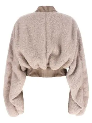 Rick Owens Secchia Cropped Flight' Bomber Jacket - Pink