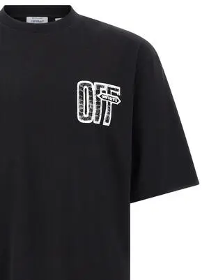 Off-White Motion Arrow Skate' T-shirt - Black