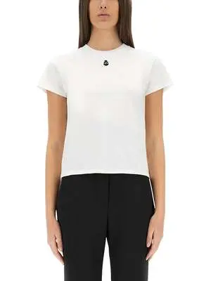 Alexander McQueen Skull Embroidered Cotton T-shirt - White