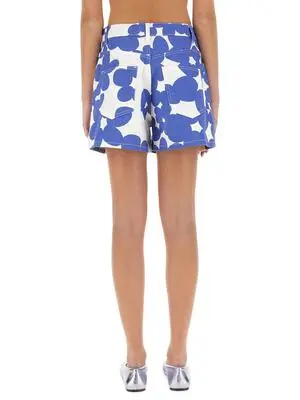 Marni Cotton Floral Shorts - Multicolor