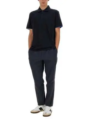 BOSS Cotton Polo - Blue