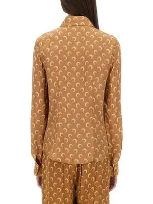 MARINE SERRE Moon Satin Shirt