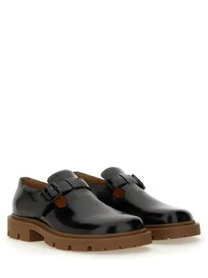 MAISON MARGIELA Leather Monk Shoes - Black