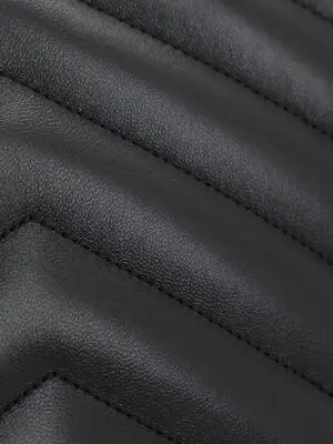 Saint Laurent Loulou Large Bag In Matelassé Lambskin - Black